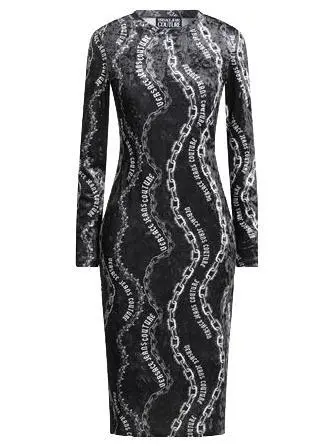 Versace Midi Bodycon Dress - Black