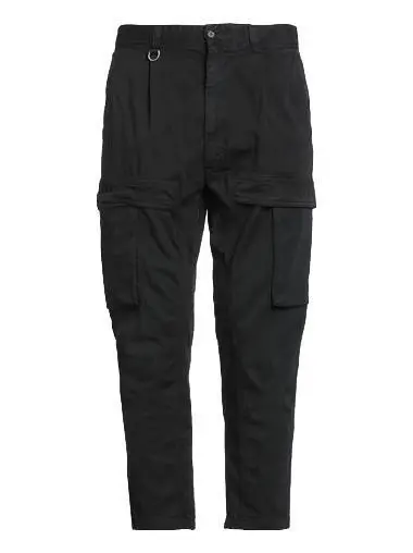 PAOLO PECORA Cotton-blend Cargo Pants - Black