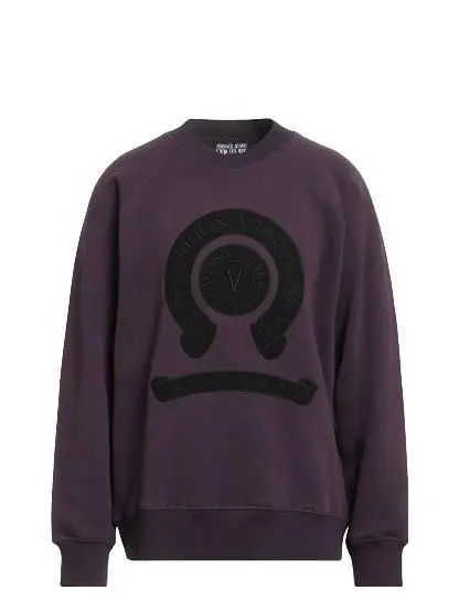 Versace Sweatshirt In Cotton And Elastane - Purple