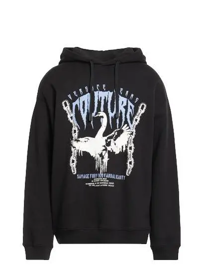Versace Cotton Fleece Hoodie - Black
