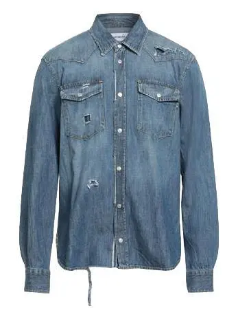 DEPARTMENT 5 Denim Shirt Size Cotton - Blue