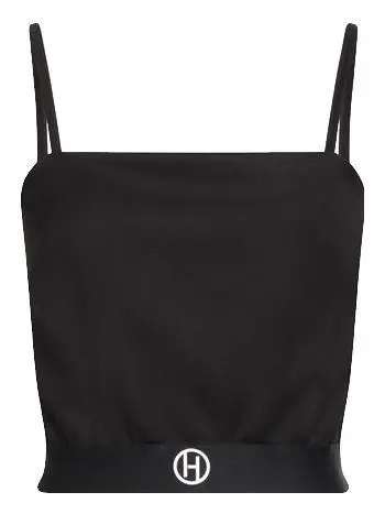HAVEONE Sleeveless Twill Top - Black