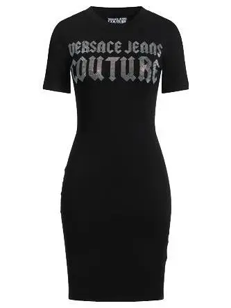 Versace Mini T-shirt Dress - Black