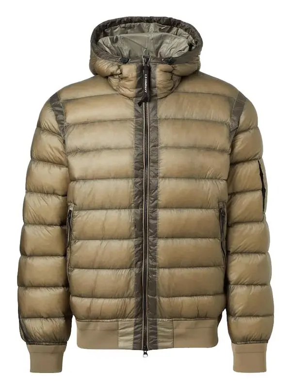 C.P. COMPANY Hooded Down Jacket - Green