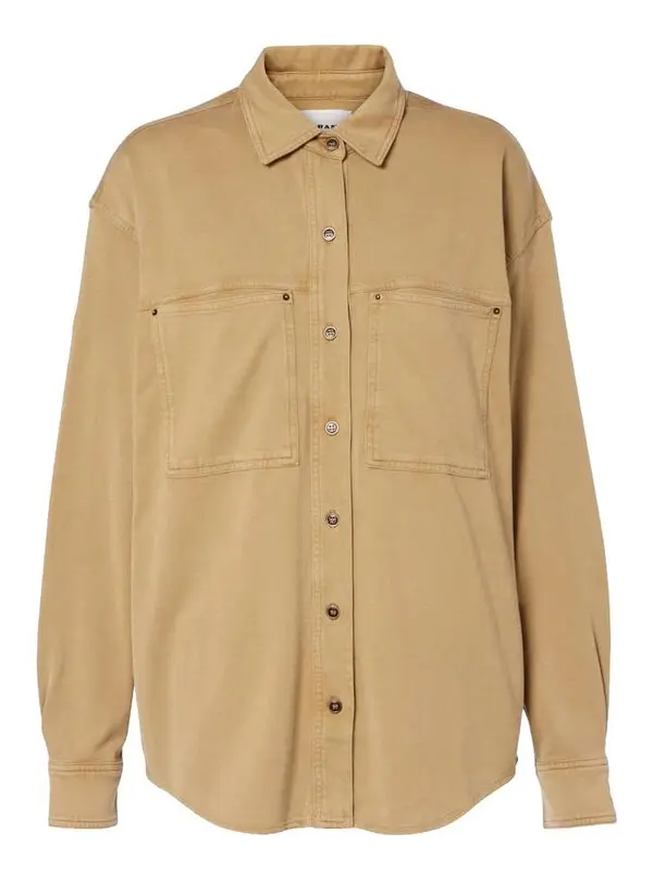MARANT ETOILE Raquel Cotton Jersey Shirt - Brown