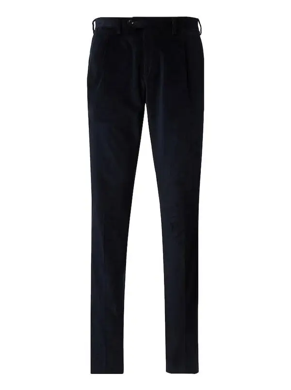 LARDINI Cotton Corduroy Trousers - Blue