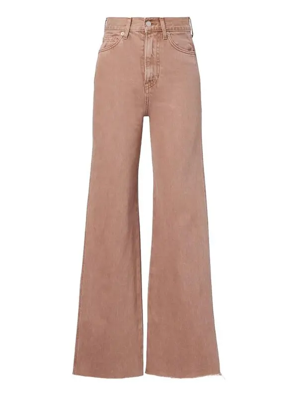 Veronica Beard Taylor Wide-leg Jeans - Brown