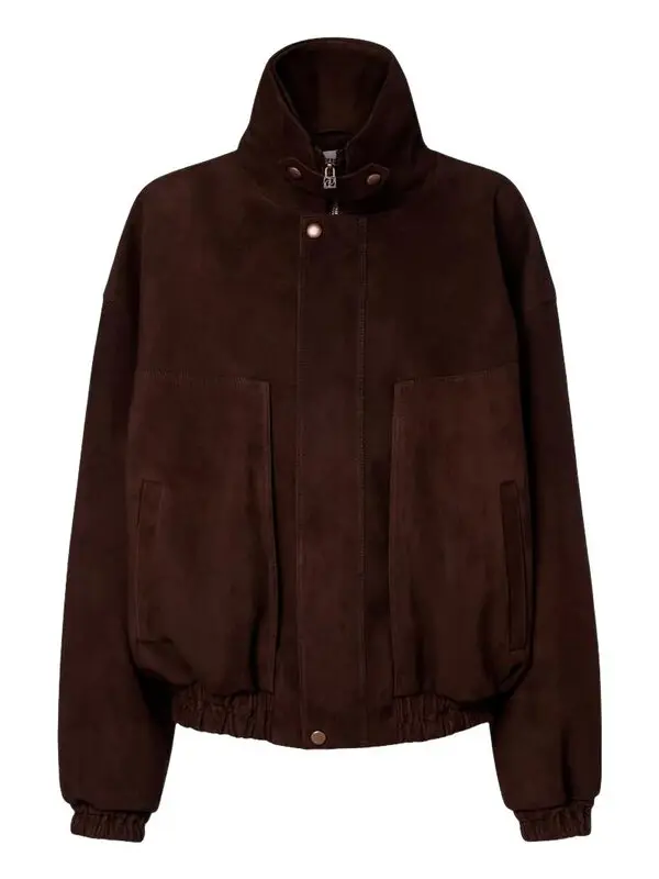 Magda Butrym Suede Jacket - Brown