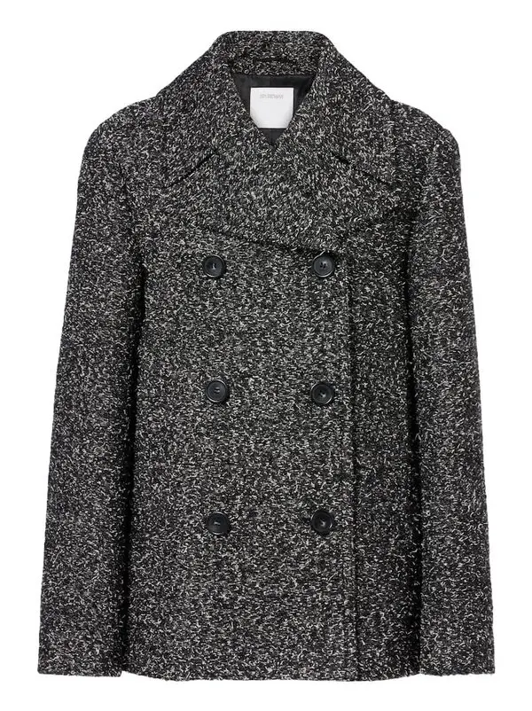 Sportmax Olaf Wool And Cotton-blend Coat - Black