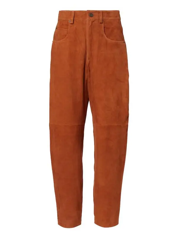 Isabel Marant Darielle Suede Pants - Orange