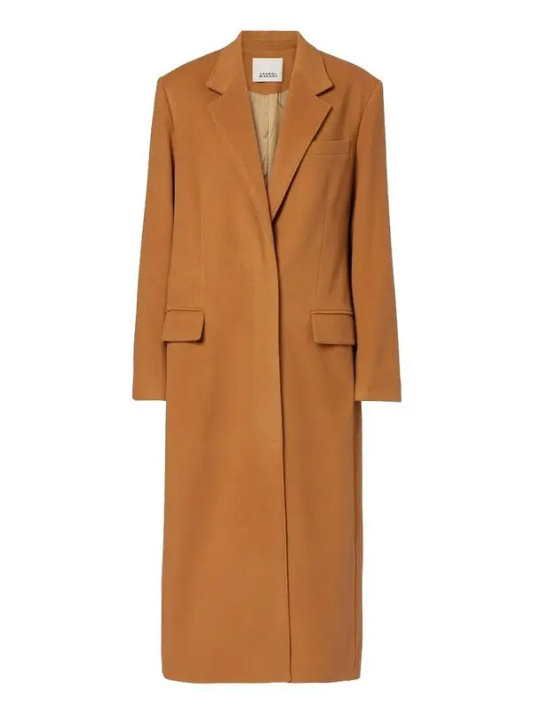 Isabel Marant Étoile Ellenita Wool-blend Coat - Brown
