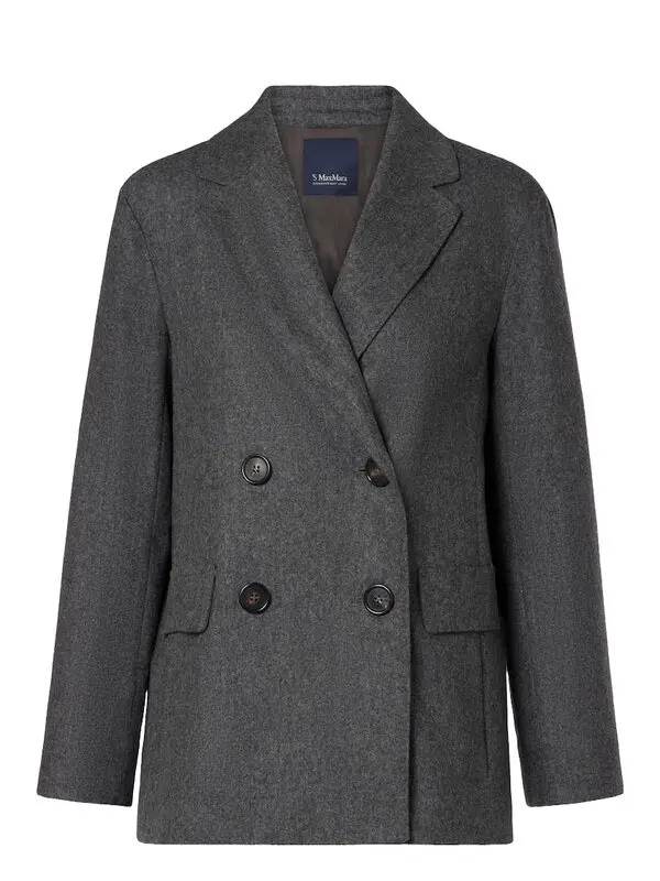 Max Mara Lena Wool Blazer - Grey