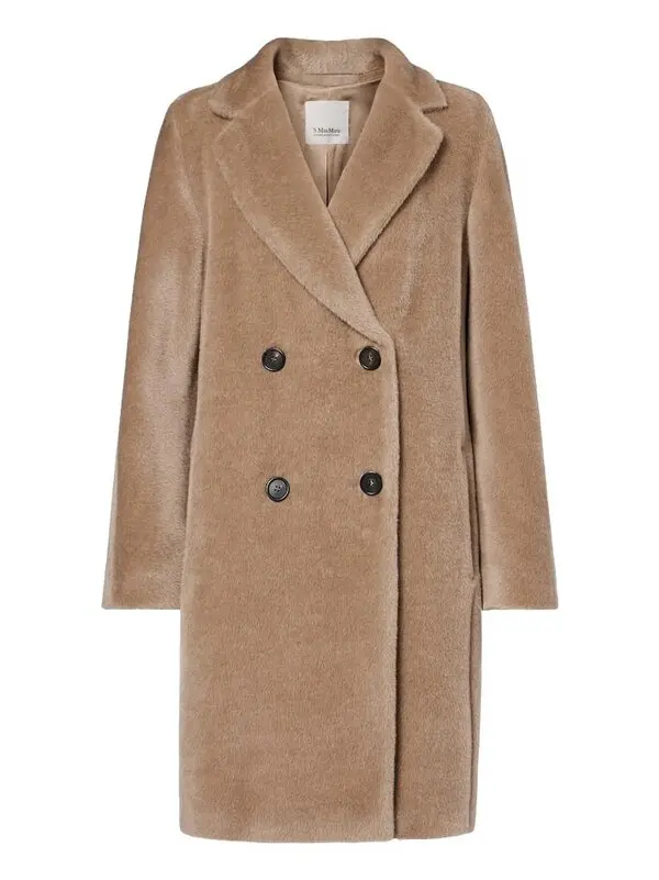 Max Mara Roseto Alpaca And Wool Coat - Beige