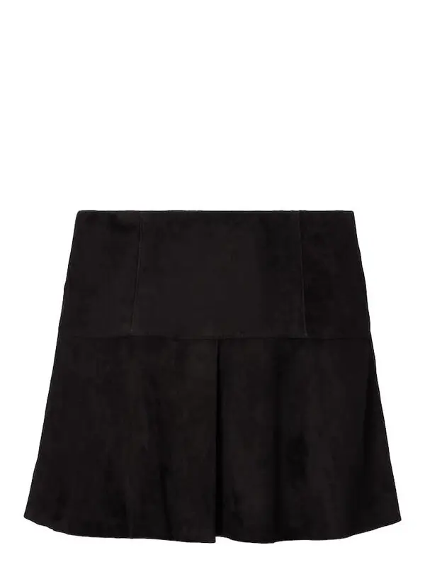 Isabel Marant Dilara Suede Miniskirt - Black