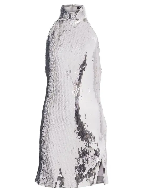 Balmain Sequin Mini Dress - Silver