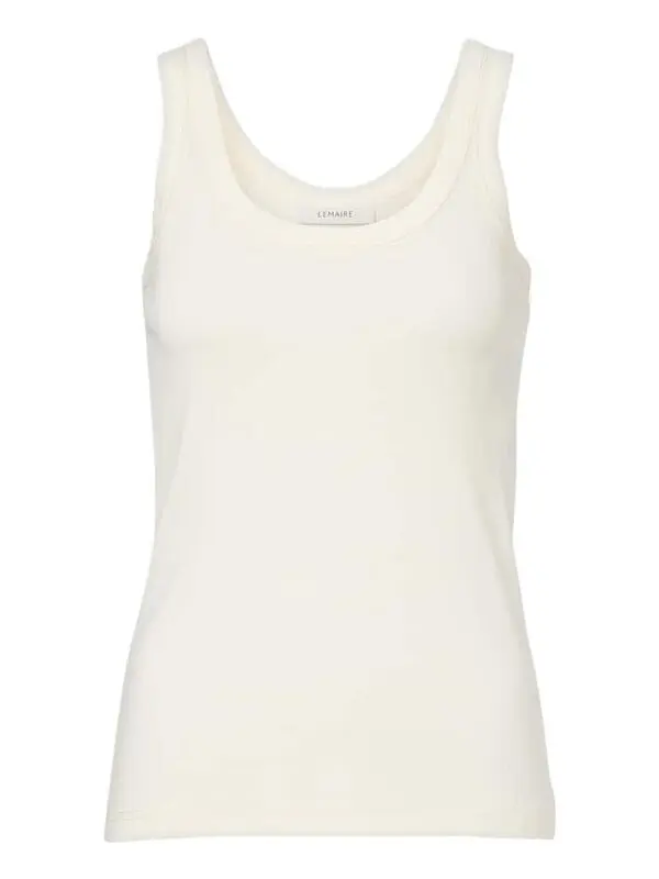 LEMAIRE Cotton Jersey Tank Top - White