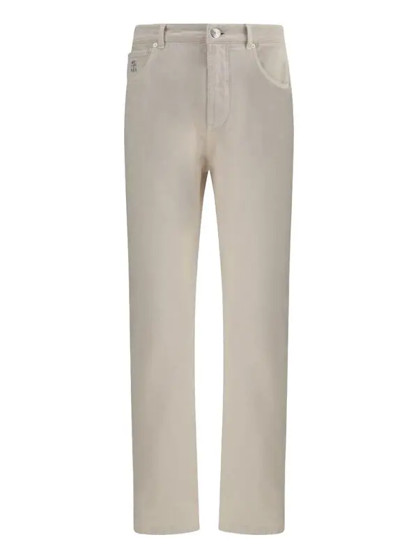 Brunello Cucinelli Leisure Fit Denim Jeans - Beige