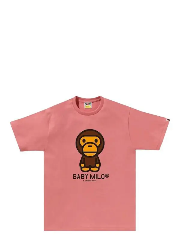 A BATHING APE Baby Milo Tee Shirt - Pink