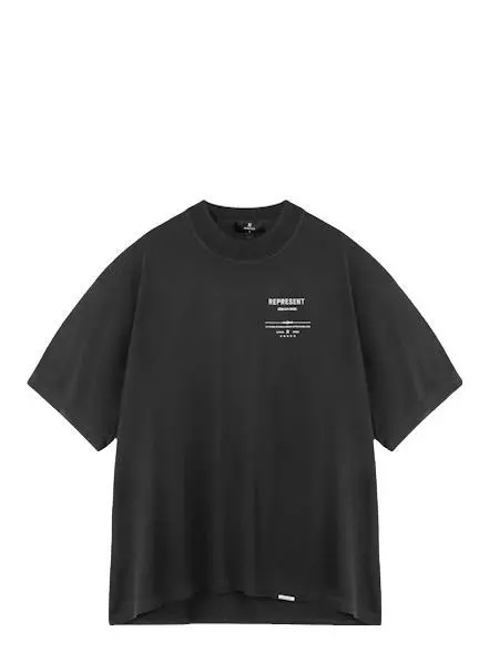 REPRESENT Revere Manor T-shirt - Stained Black