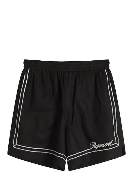 REPRESENT Border Short - Jet Black