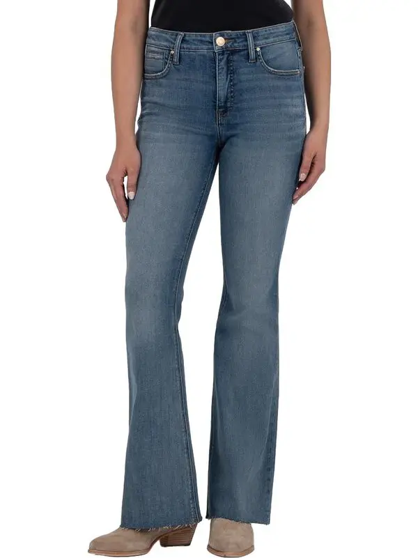 Kut From The Kloth Stella High-waist Flare Jeans - Hardworking