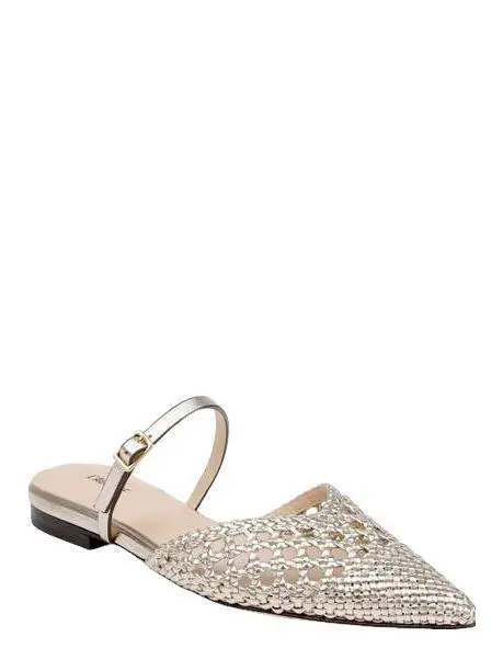 L'Agence Jacklyn Mary Jane Mule - Gold Leather