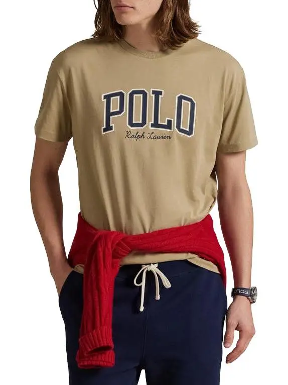 Polo Ralph Lauren Logo Graphic T-shirt - Surrey Tan