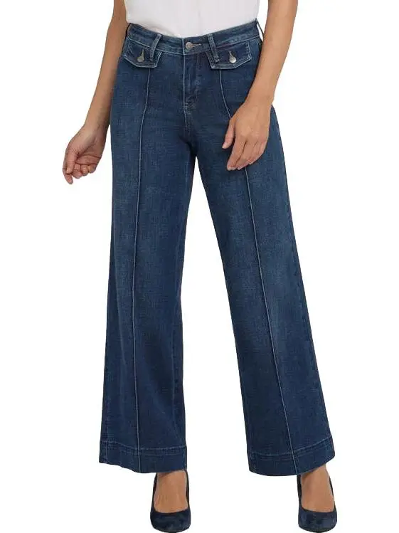 NYDJ Teresa Wide Leg Jeans - Louvre Sapphire