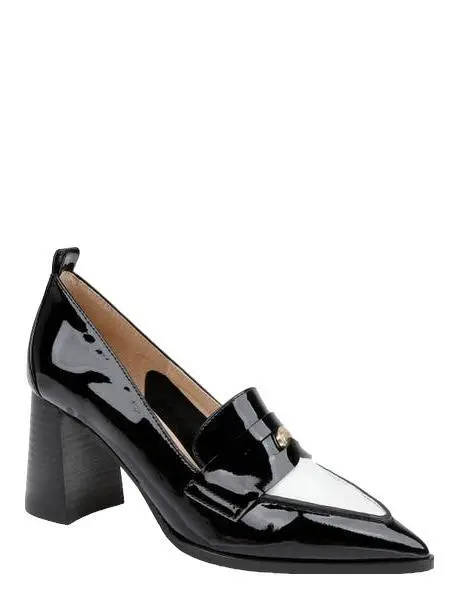 L'Agence Mallory Pointed Toe Pump - Black/white