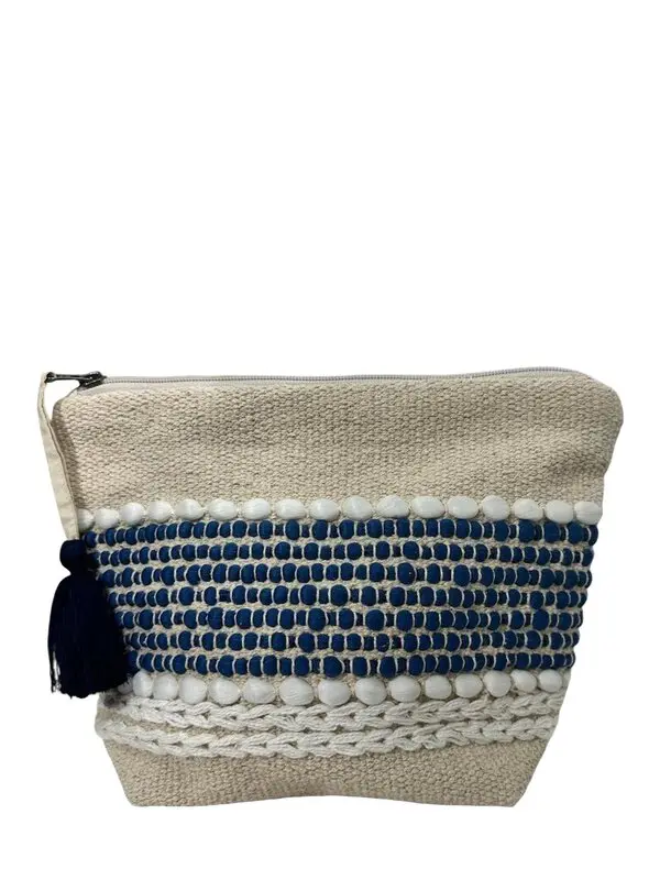 MER ST. BARTH Saline Beach Zip Pouch - Marine