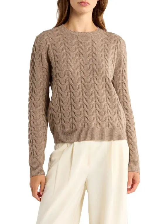 Max Mara Aramis Cashmere Cable-knit Sweater - Camel
