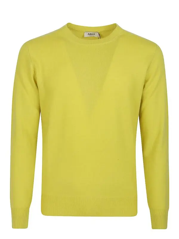 Altea Round Neck Cashmere Sweater - Green