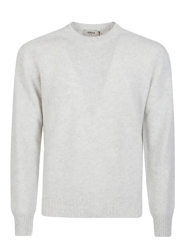 Altea Round Neck Virgin Wool And Cashmere Sweater - Grey