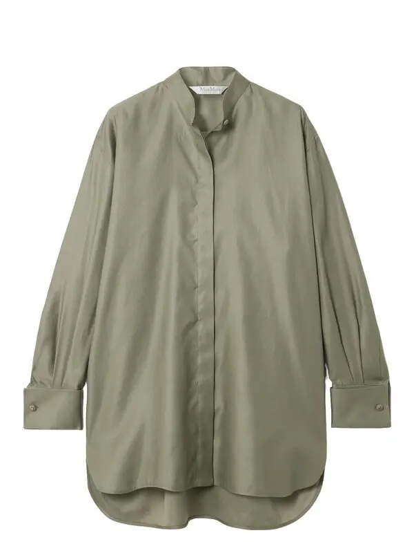 Max Mara Anta Cotton Shirt - Green