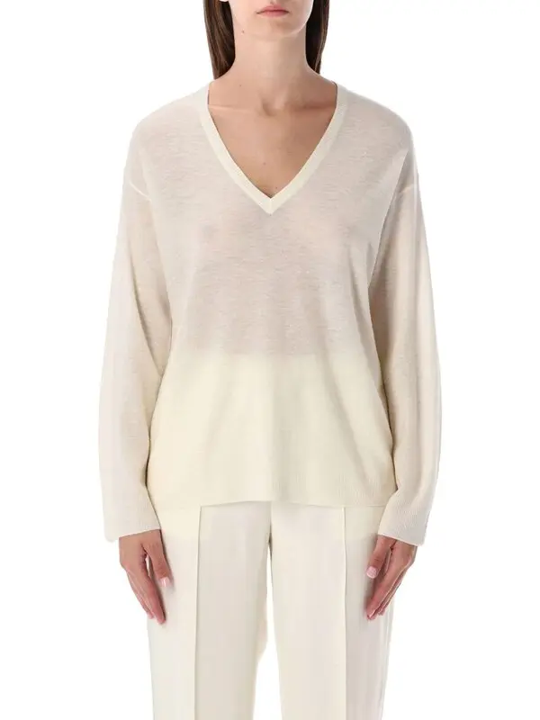 Fabiana Filippi Long Sleeve Sweater - White