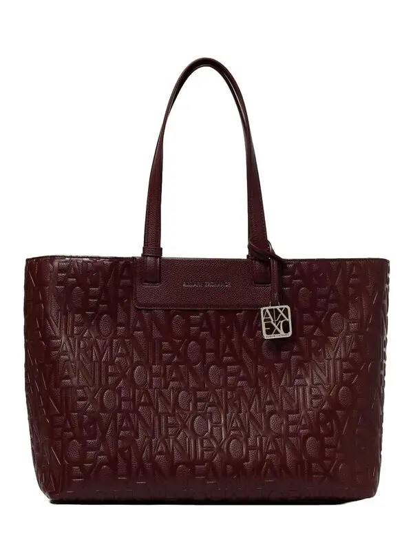 Armani Exchange Tote Bag - Burgundy