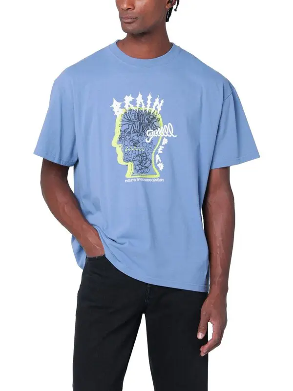 BRAIN DEAD Light Ringing Ear T Shirt - Blue