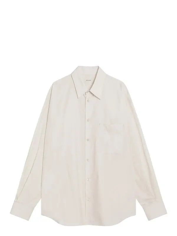 LEMAIRE Cotton And Silk Shirt - Beige