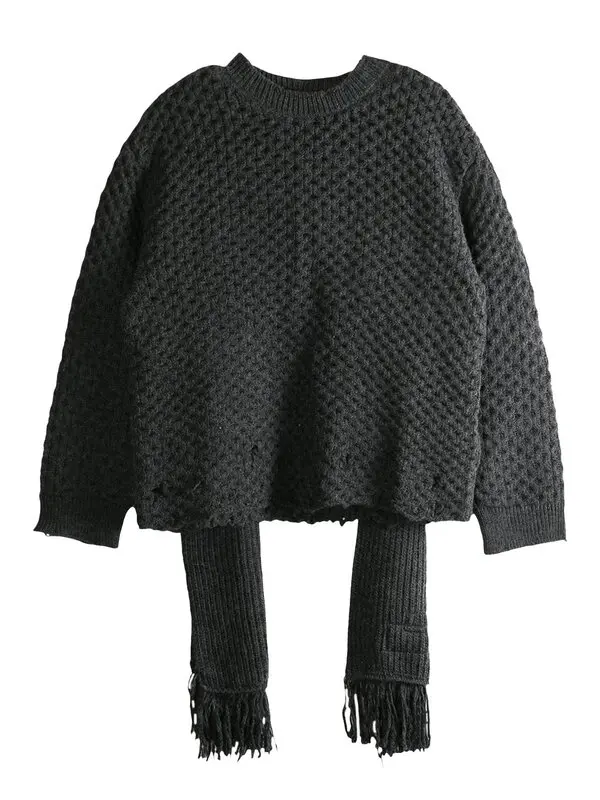 MAISON MARGIELA Chunky Knit Sweater - Grey