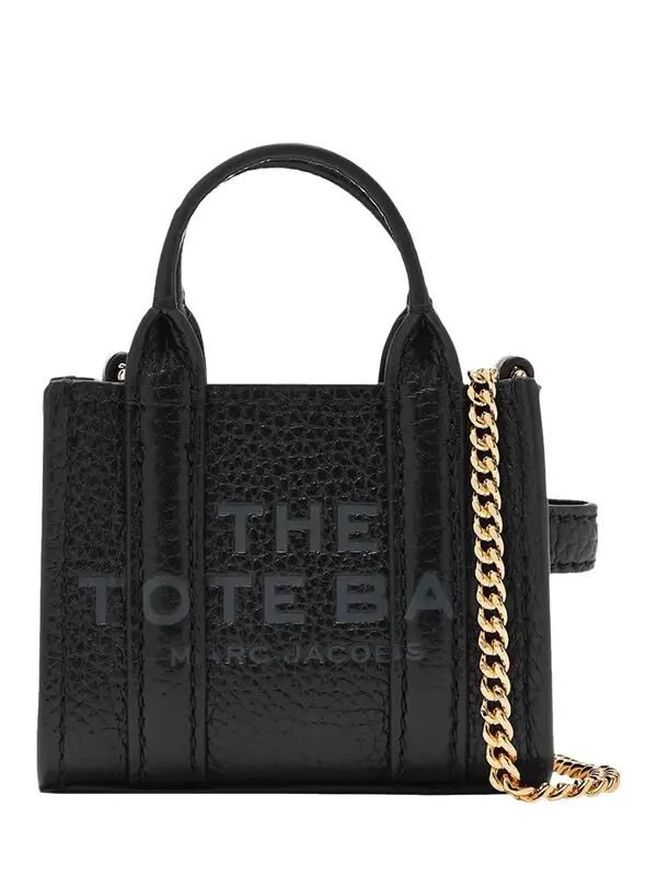 Marc Jacobs Nano Tote With Chain Strap - Black