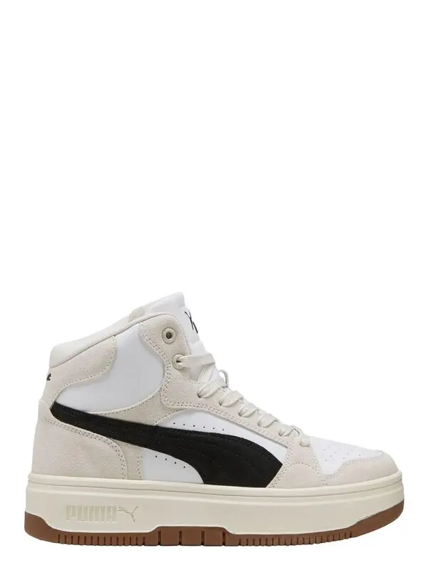 PUMA Rebound Femme Mid Suede Sneakers - Cream