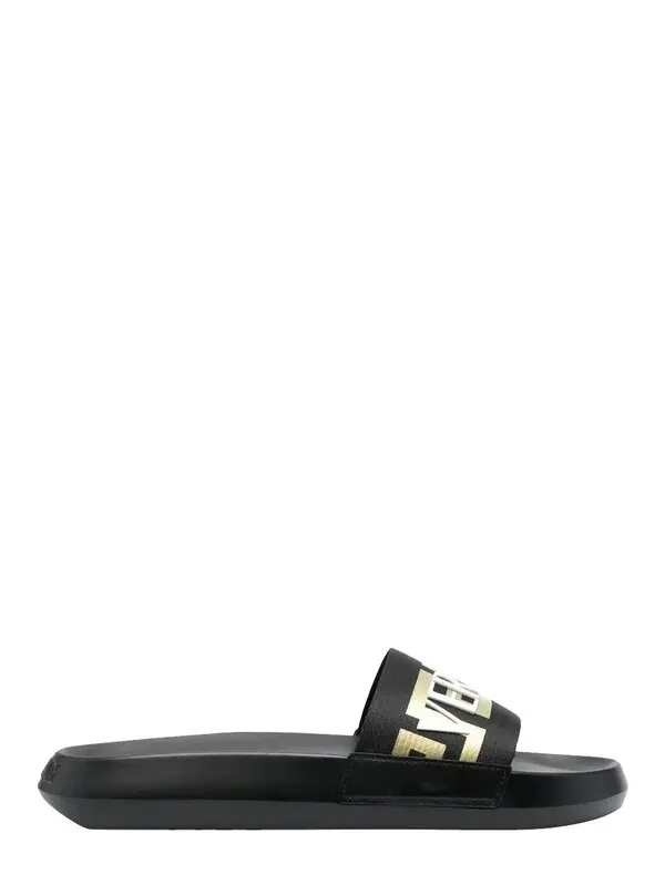 Versace Greca Logo Slide - Black