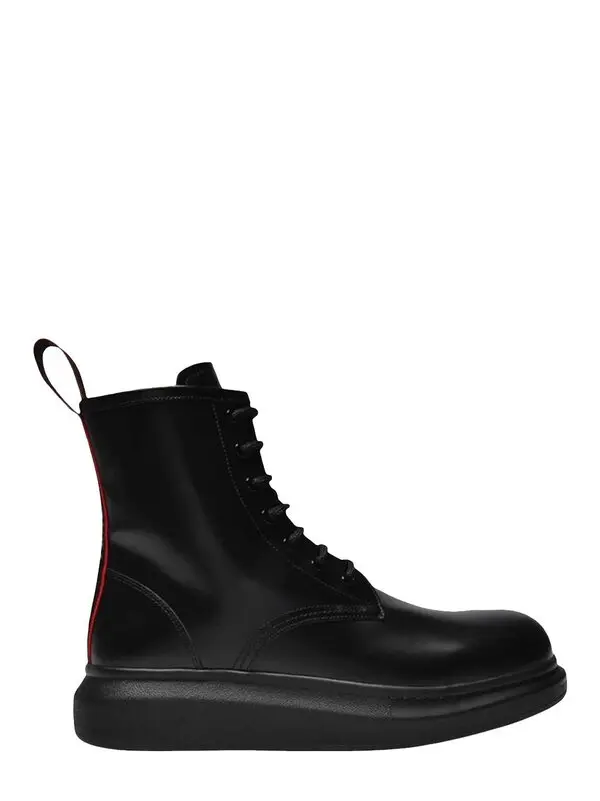 Alexander McQueen Hybrid Lace-up Chelsea Boots - Black