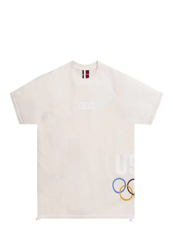Kith 5 Rings Howard Tee - Cream