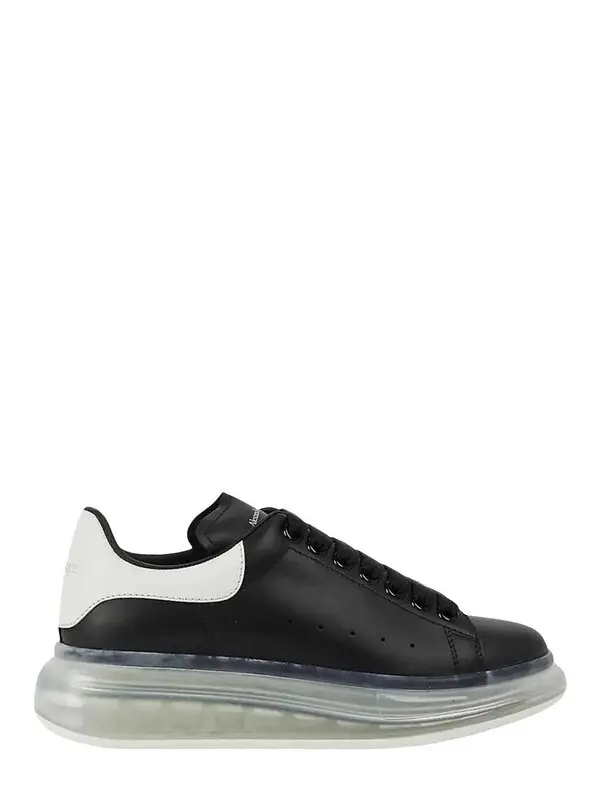 Alexander McQueen Oversized Sneaker With Clear Sole - Black