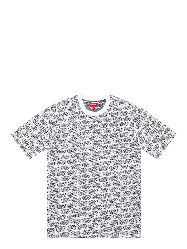 Supreme Word Bubble Jacquard Top - White