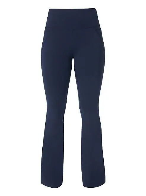 Sweaty Betty Power 30in Flared Stretch-woven Gym Leggings - Navy Blue