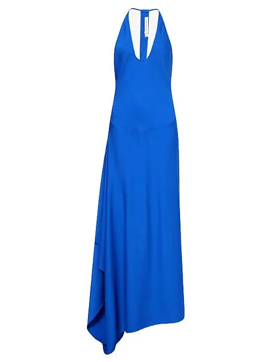 Christopher Esber Floating Split Jersey Maxi Dress - Yves Blue