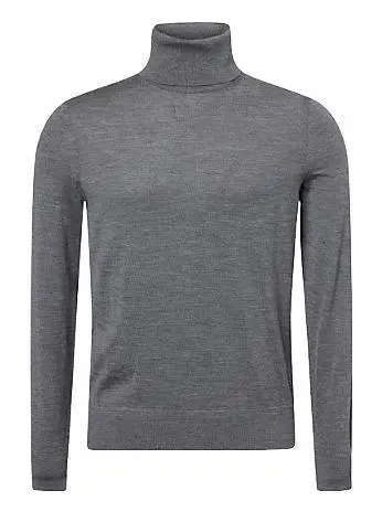 TOM FORD Regular-fit Wool Turtleneck Jumper - Light Charcoal