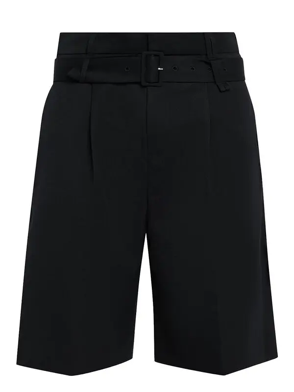 Simone Rocha Wide-leg Belted Shorts - Black